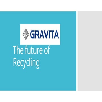 this presentation is about sustainability initiatives of gravita company | PPT