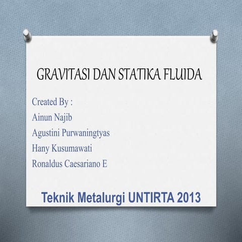 Gaya Gravitasi | PDF