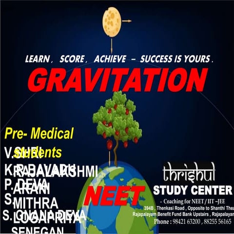 Gravitation class 11 | PPTX