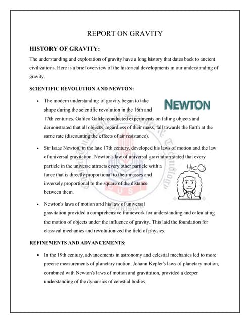 gravitation class 9 | PPT