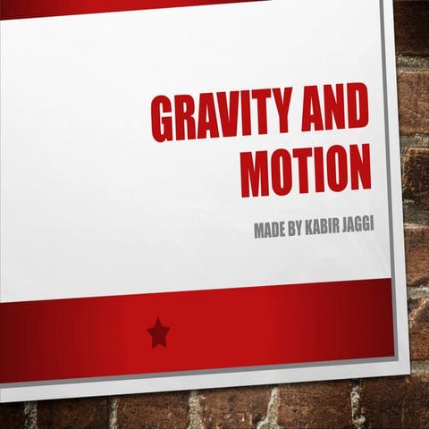 Gravity and motion | PPT