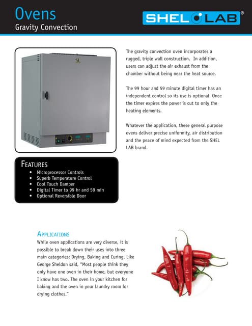 SHEL LAB Incubator Catalog | PDF