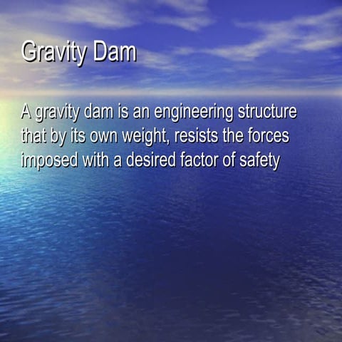 Gravity dam | PPT