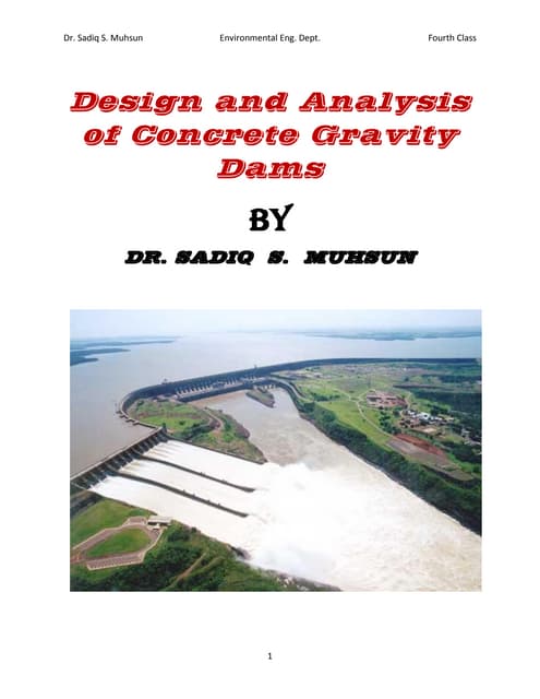 Design and Analysis of Gravity Dam Using STAAD.pptx