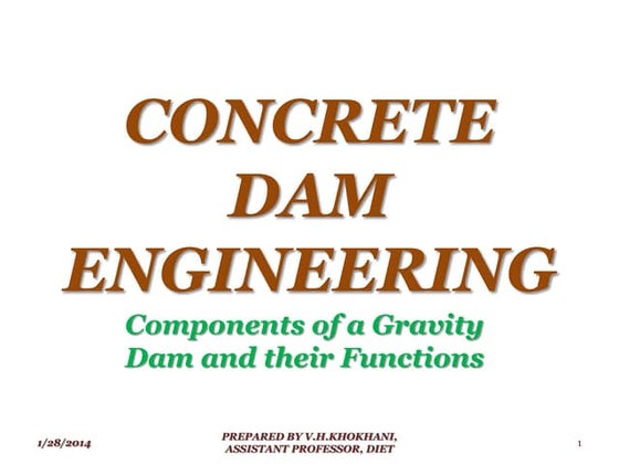 Gallery in Concrete Gravity Dam | PPTX | Civil Engineering Industry ...