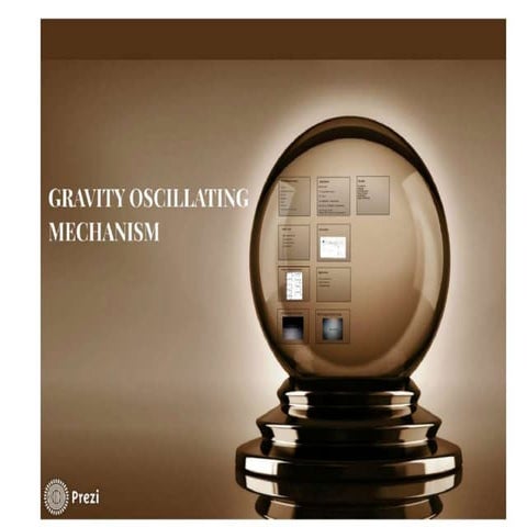 Gravity Oscillating mechanism | PPT | Physics | Science