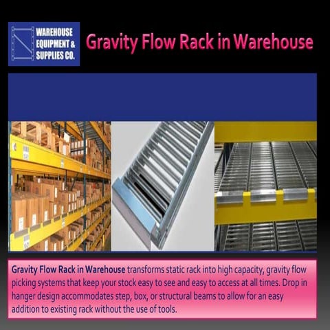 Gravity Flow Rack in Warehouse | PPT