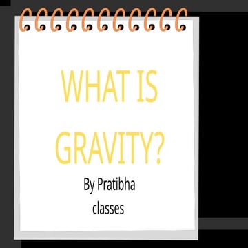 Gravity Forces Physics Presentation in a Black White Bold Style ...