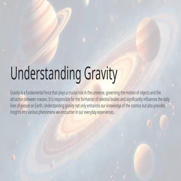 Gravity presentation a fundamental force.pptx