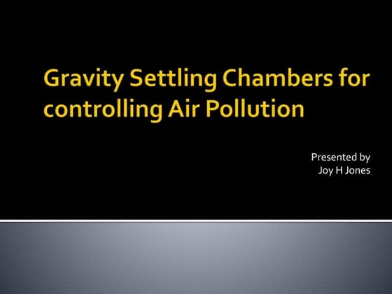 Gravity settling chamber | PDF | Indoor Environmental Quality | Home ...