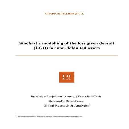 Stochastic modelling of the loss given default (LGD) for non-defaulted assets | PDF