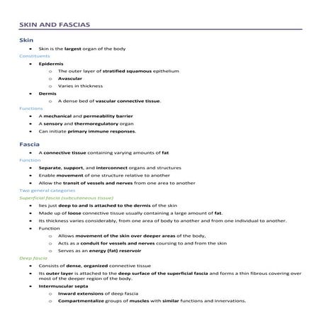Gray's Anatomy, Chapter 1, Skin, Fascia, Muscular, Cardiovascular ...