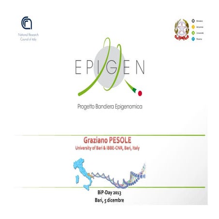 Graziano Pesole - il progetto EPIGEN | PPT