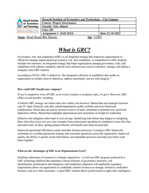 servicenow grc training | PDF