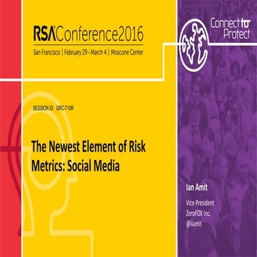 The Newest Element of Risk Metrics: Social Media | PPT