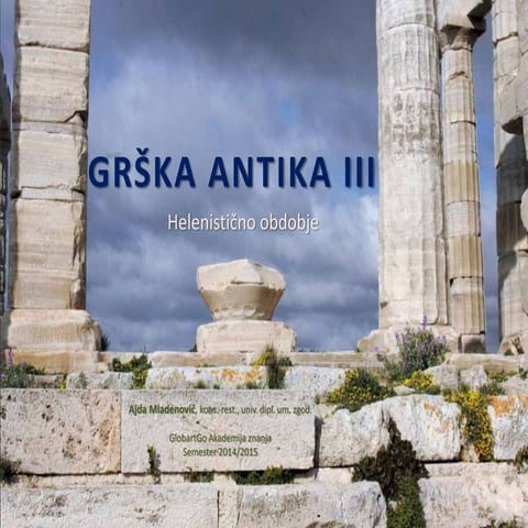 Grcija III - helenizem | PPTX