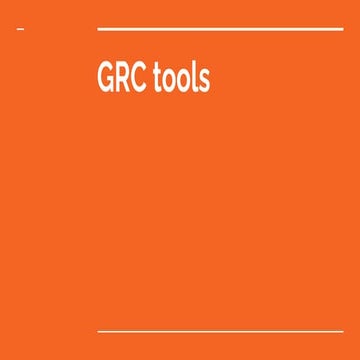 GRC tools | PPTX