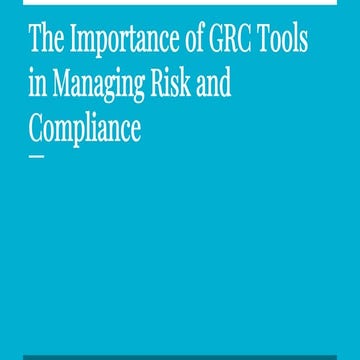 GRC tools | PPTX