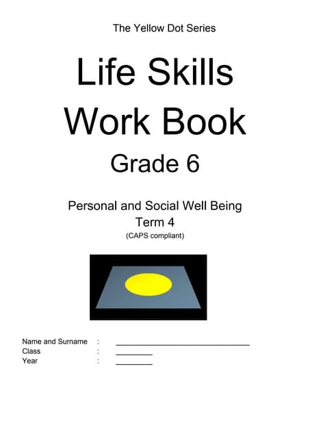 Life skills lesson plan intermediate phas gr6 | DOCX | Primary ...