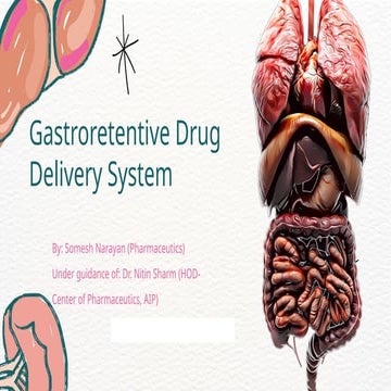 Gastro retentive drug delivery system (GRDDS) | PPTX