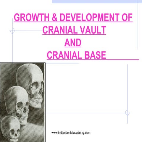 Growth & development of cranial base & vault cranial | PPT