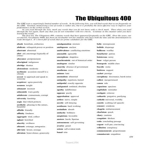 Gre 400 words | PDF
