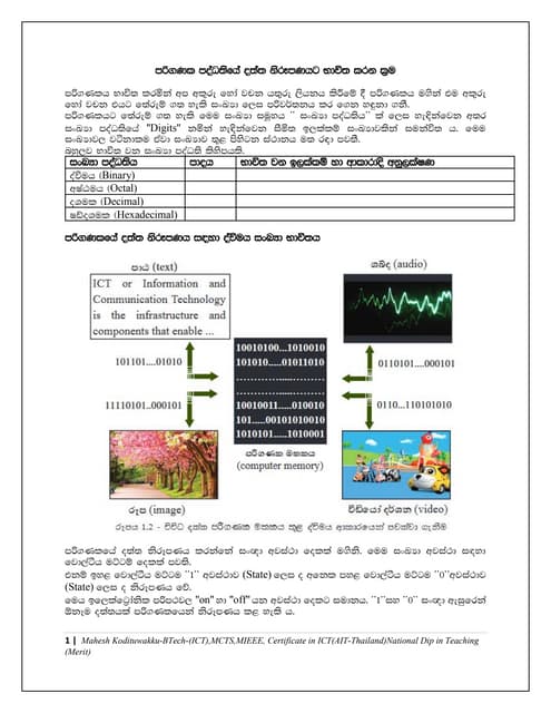 AL ICT Lesson 1 Questions | PDF