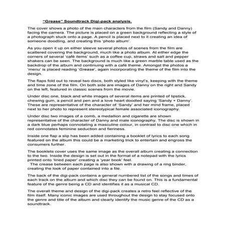 Grease digipack analysis | PDF