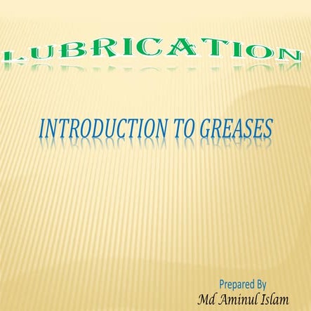 Grease selection techniques | PDF