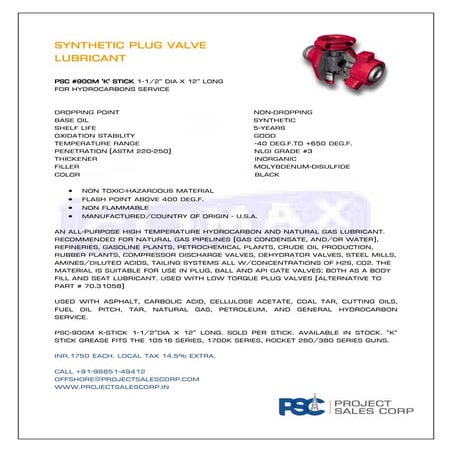 Grease Sticks for Valves | PDF