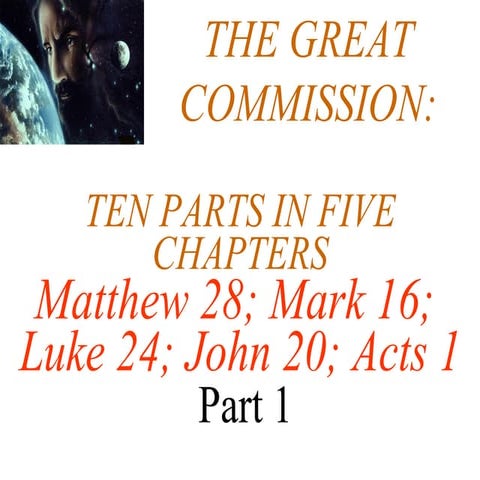 Great Commission 1 | PPT | Christianity | Religion & Spirituality