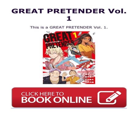 Bücher [lesen] GREAT PRETENDER Vol. 1 | PDF