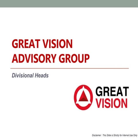 Great Vision Division Heads | PPTX