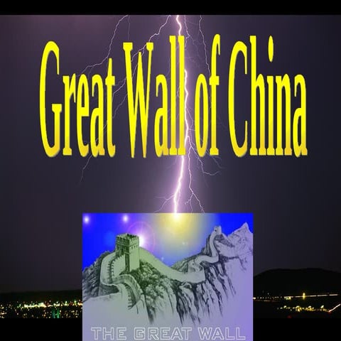 Great Wall Of China Ppt | PPT