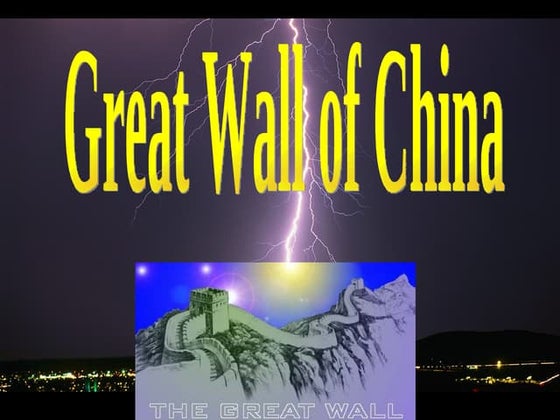 Presentation the great wall of china | PPTX