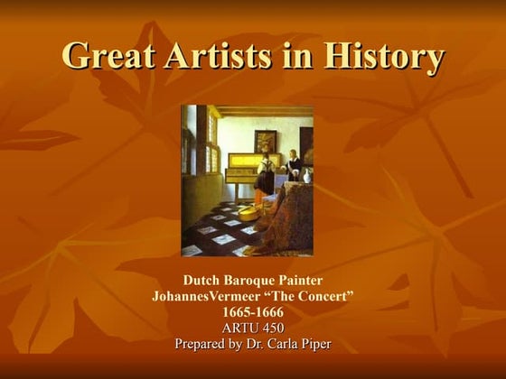 famous artists | PPTX | Modern Art | Fine Art