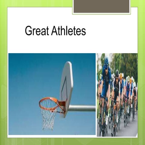 PPT descriptive text 'great athletes' fase e | PPTX