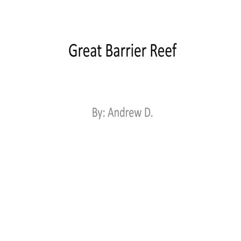 Great barrier reef | PPTX | Zoos & Aquariums | Attractions