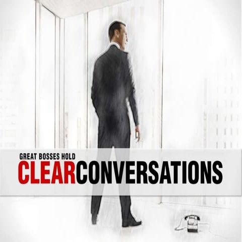 Great Bosses Hold Clear Conversations | PPTX | Resume Writing and ...
