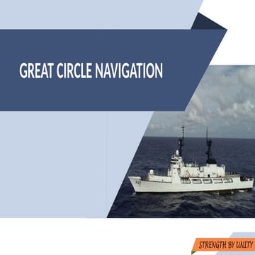 Great circle Navigation for passage plan | PPTX