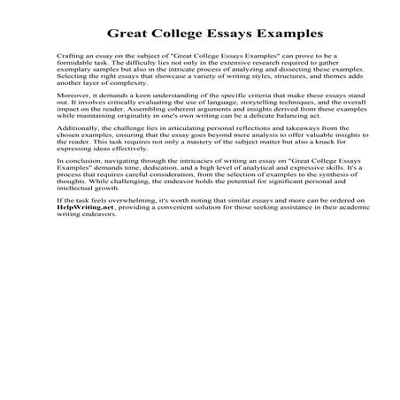 Great College Essays Examples.pdf