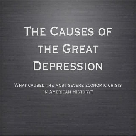 Great depression | PPT