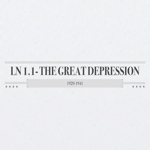 Great Depression | PPTX