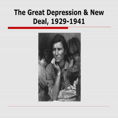 Greatdepression and New Deal | PPT