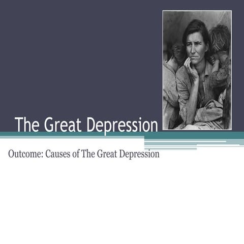 Causes of the Great Depression | PPT