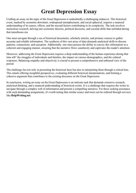 The Great Depression Essay.pdf