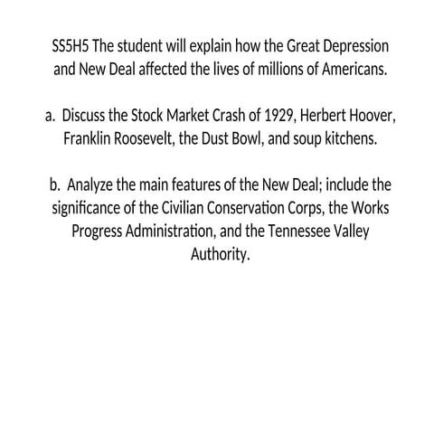 The Great Depression Powerpoint 1929-1940 | PPT