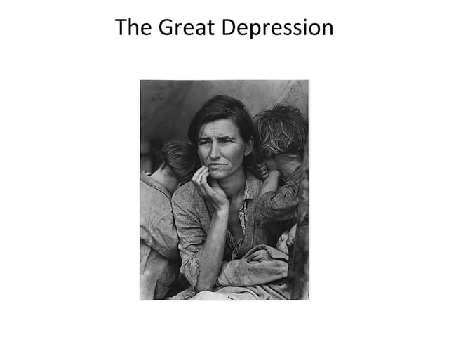 The Great Depression Effects | PPT