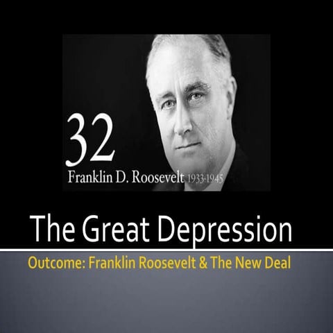 FDR and the New Deal Notes | PPTX