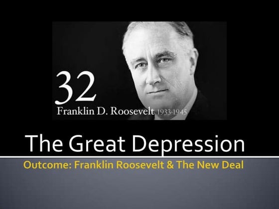PPT - The Great Depression - IIA2 | PPT